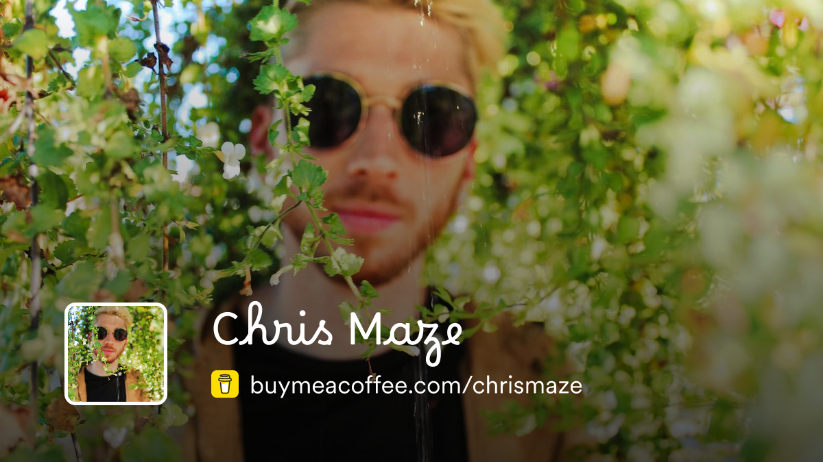 Chris Maze is creating weird sounds on his computer - Buymeacoffee