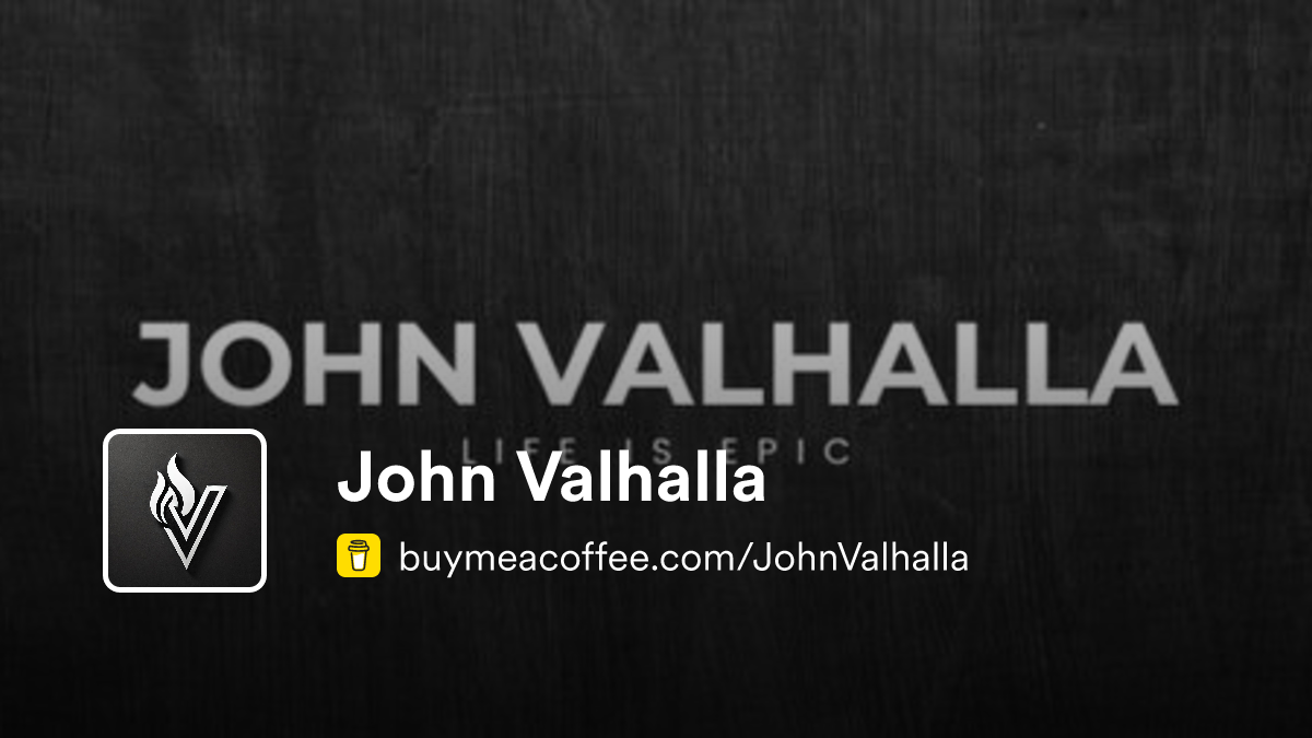 John Valhalla is Crafting sounds that hit the spot. - Buymeacoffee
