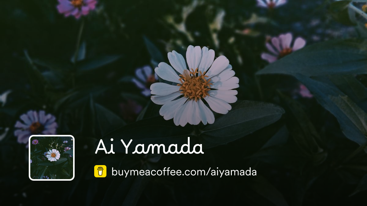 Ai Yamada is taking photos - Buymeacoffee