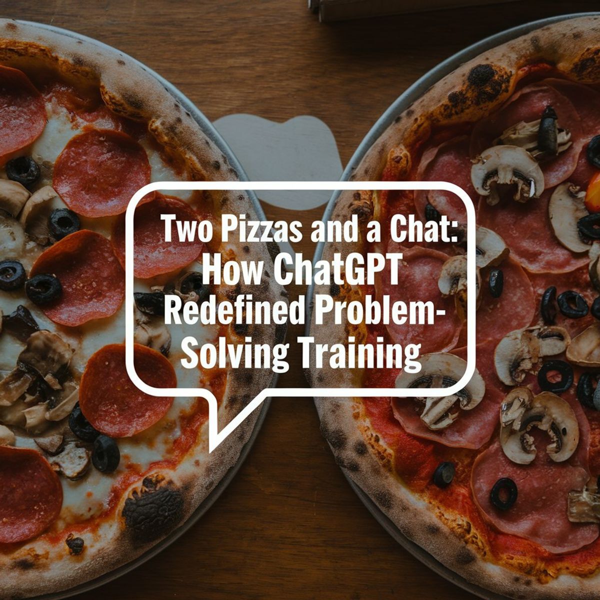 Two Pizzas And A Chat How Chatgpt Redefined Problem Solving Training — Mr Dots The Learning