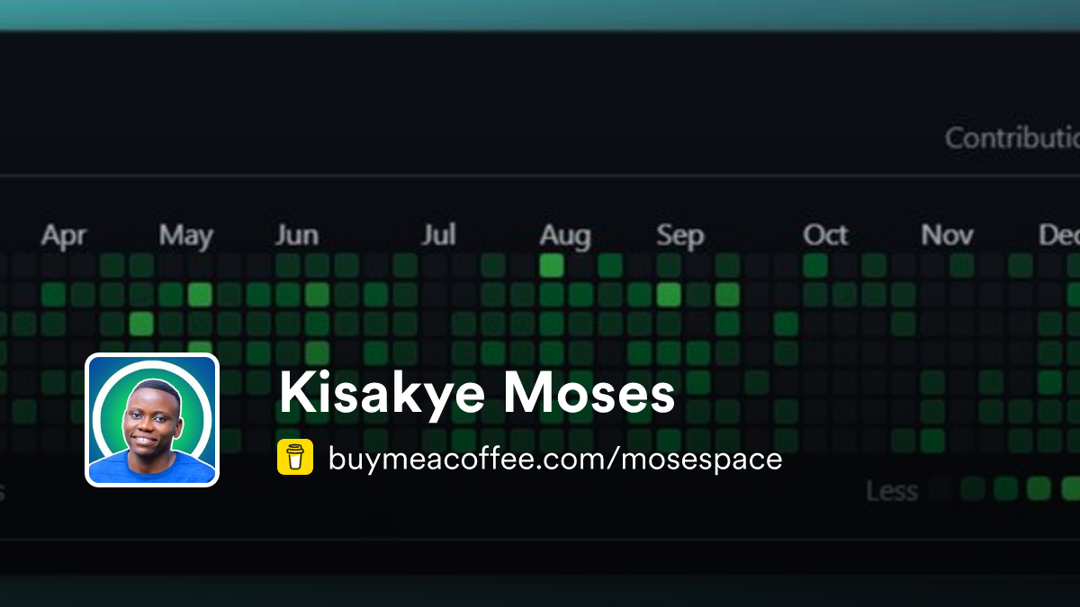 Kisakye Moses is Software Developer - Buymeacoffee