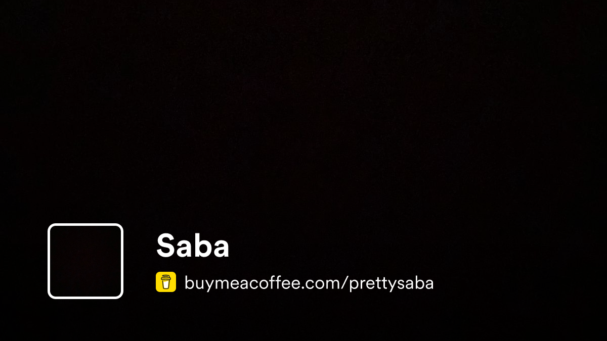 Saba - Buymeacoffee
