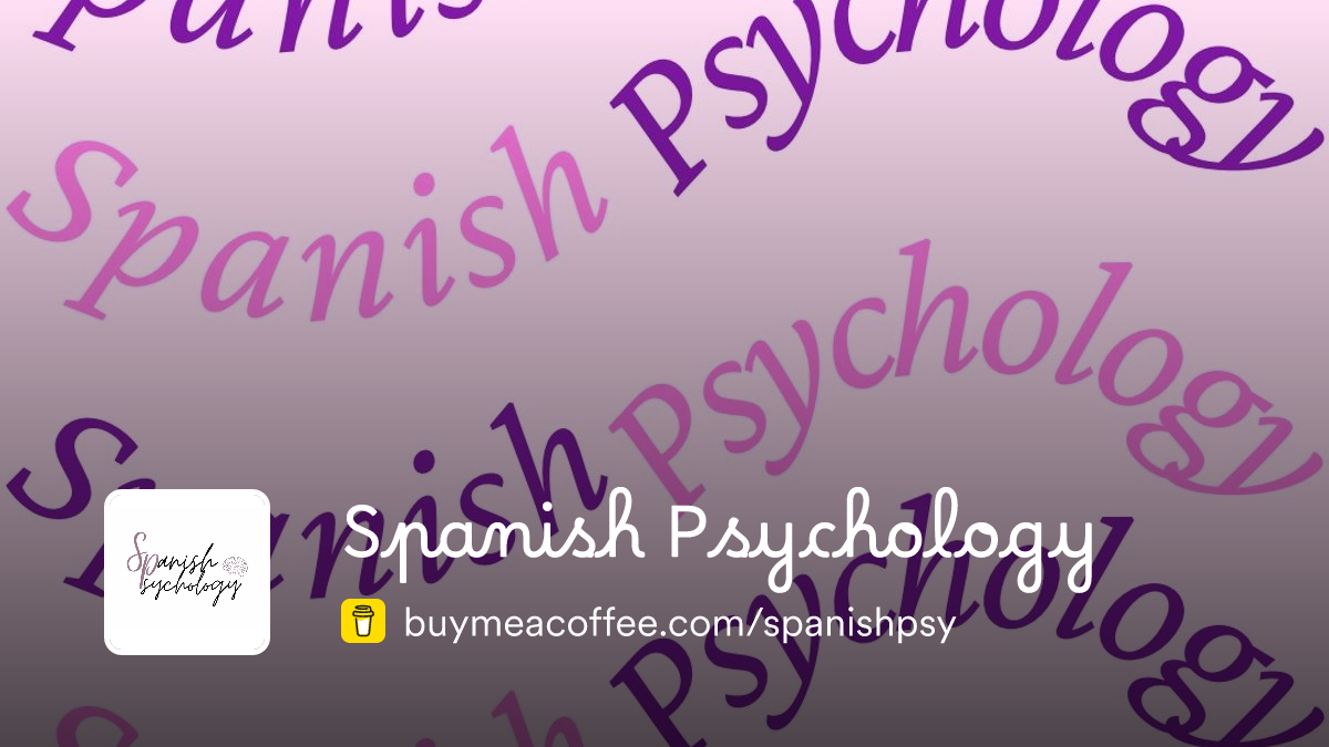 Spanish Psychology - Buymeacoffee