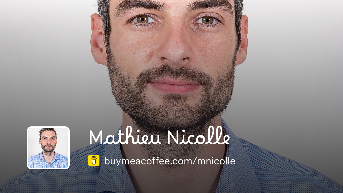 Mathieu Nicolle is coder - Buymeacoffee