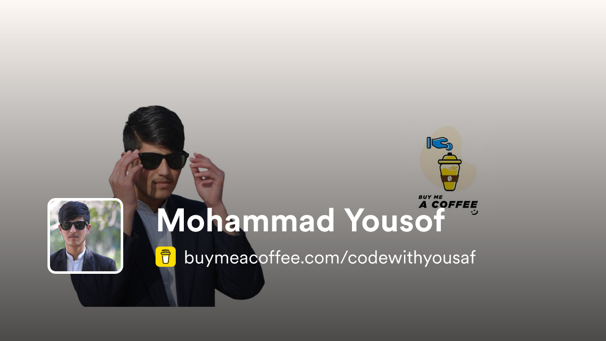 Posts | Mohammad Yousof - Buymeacoffee
