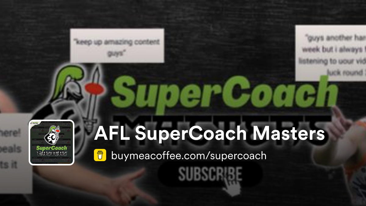 AFL SuperCoach Masters is creating the best SC advice and laughs to ...