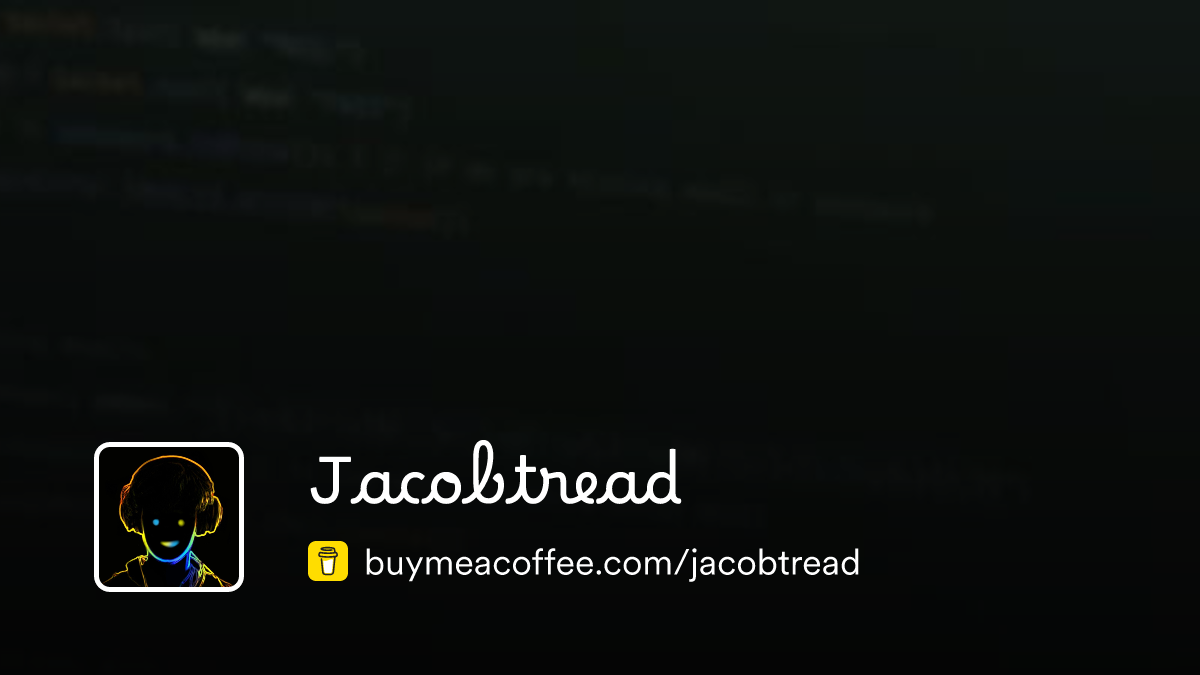 Jacobtread - Buymeacoffee