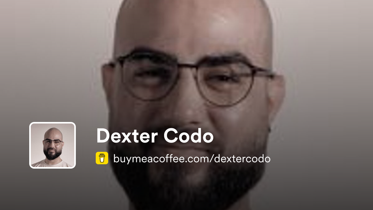 Dexter Codo Is I Build Open Source Software And Learning Materials Buymeacoffee