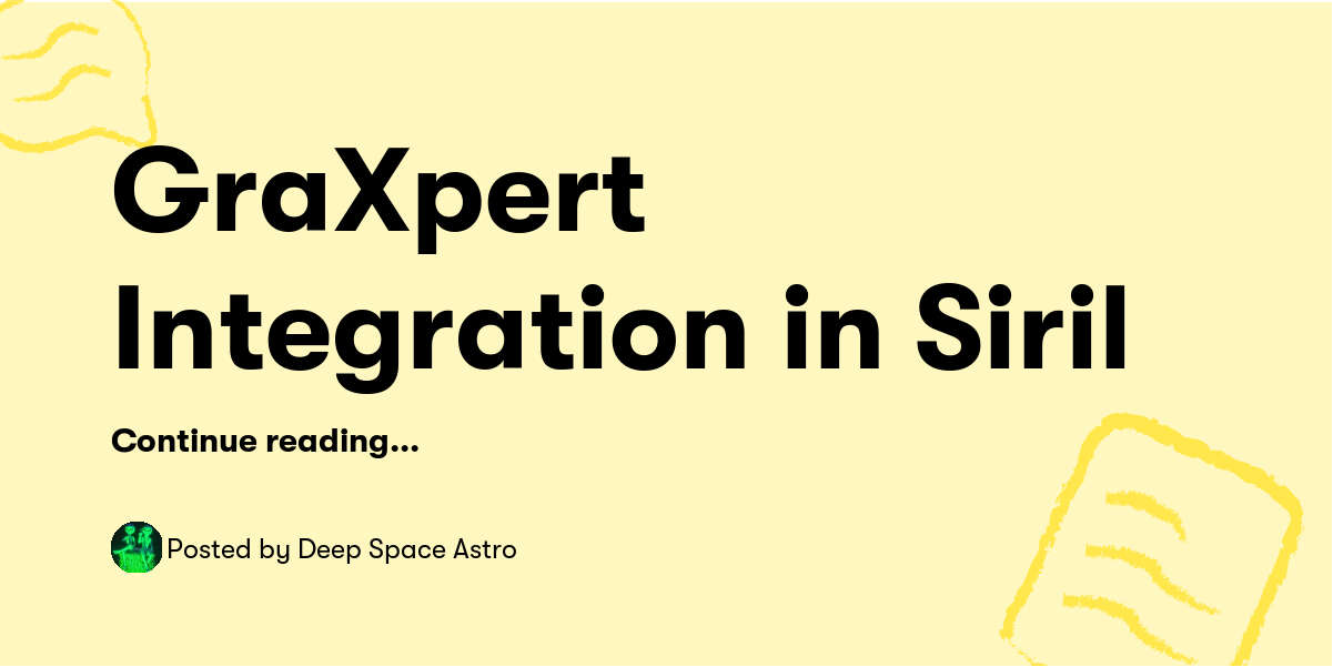 GraXpert Integration in Siril — Deep Space Astro - Buymeacoffee