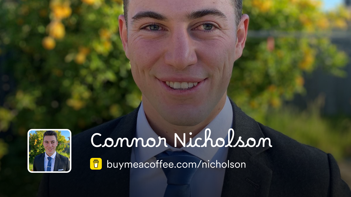 Connor Nicholson - Buymeacoffee