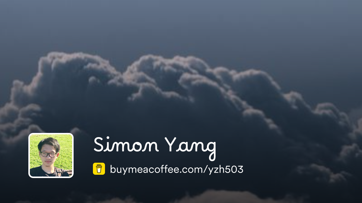 Simon Yang - Buymeacoffee