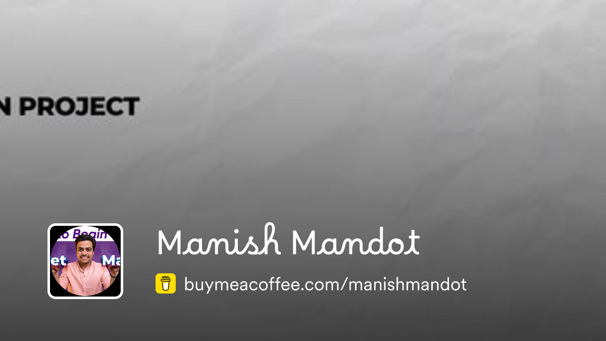 Manish Mandot is Creating No-Code Automation for Business Processes - Buymeacoffee