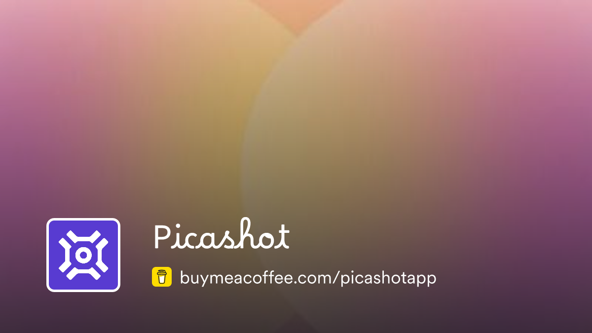 Picashot is building a platform to showcase the beauty of video games - Buymeacoffee