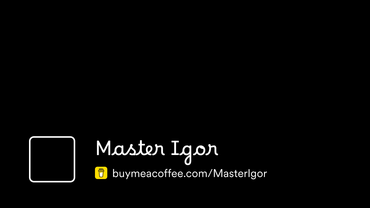 Master Igor is creating rule files for FM - Buymeacoffee