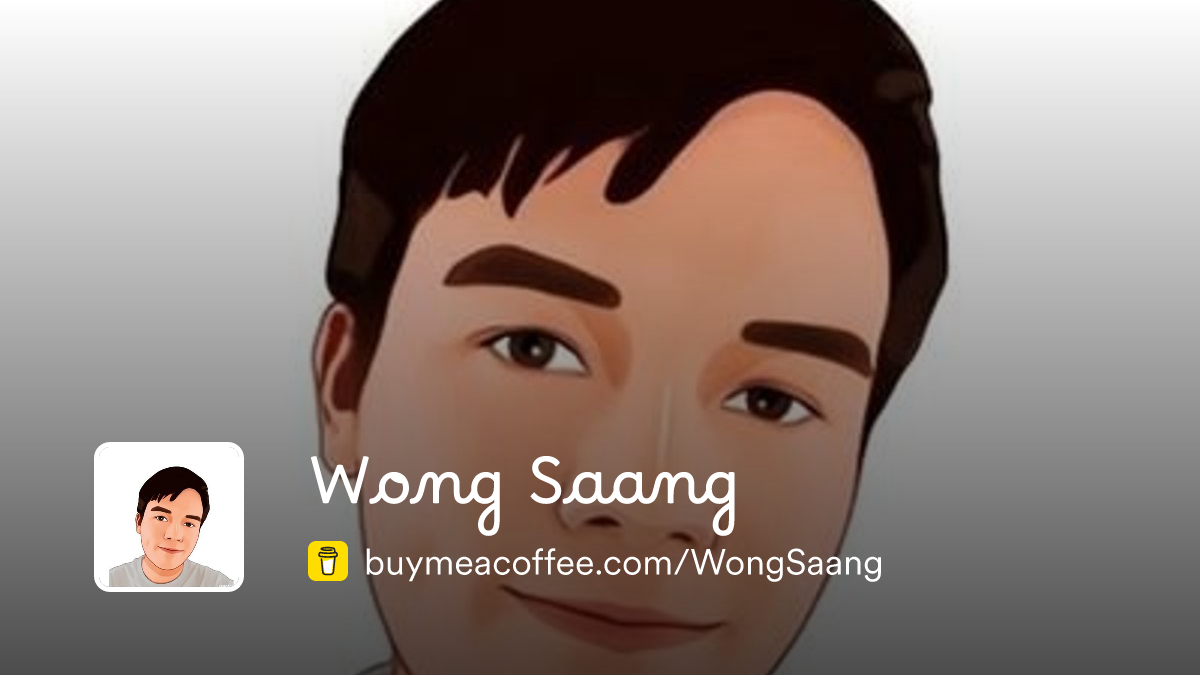 Wong Saang - Buymeacoffee
