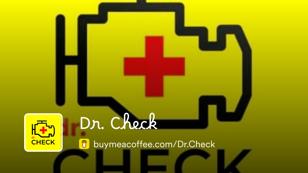 Dr. Check is Cars Content - Buymeacoffee