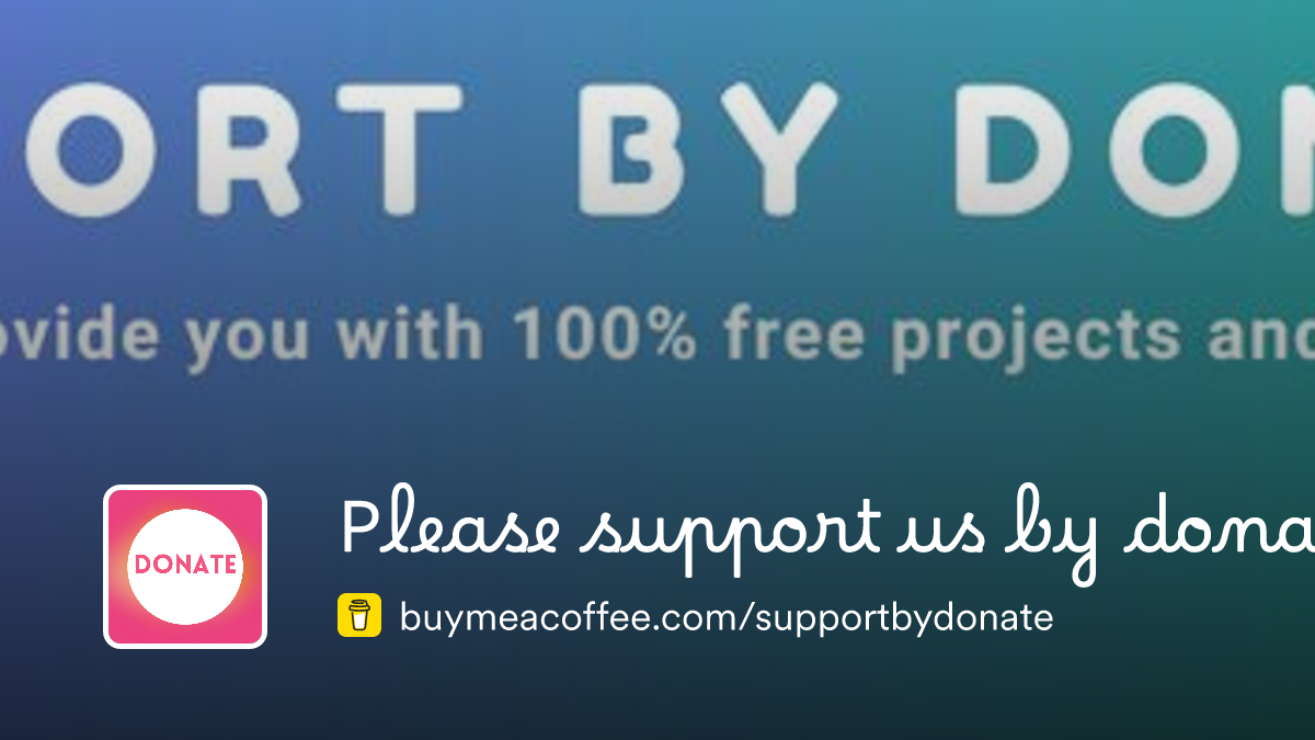 Please support us by donate is Website Design and Development - Buymeacoffee