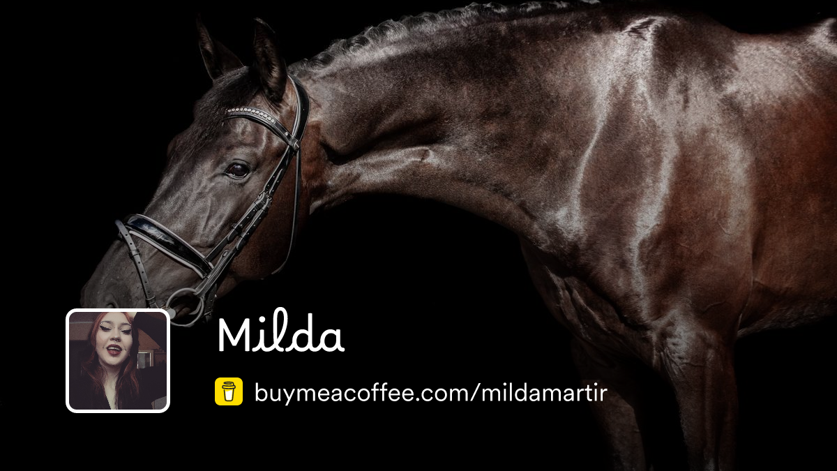 Milda is Equine photographer - Buymeacoffee