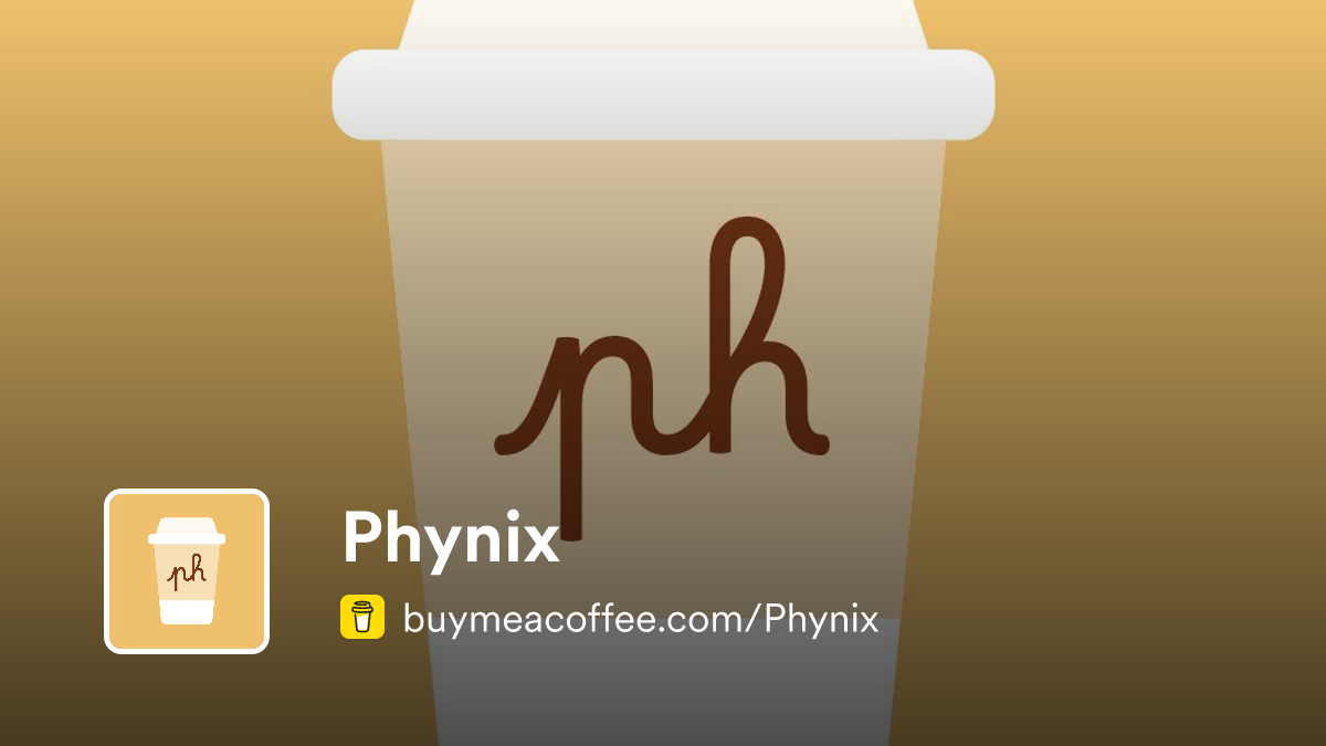 Phynix - Buymeacoffee