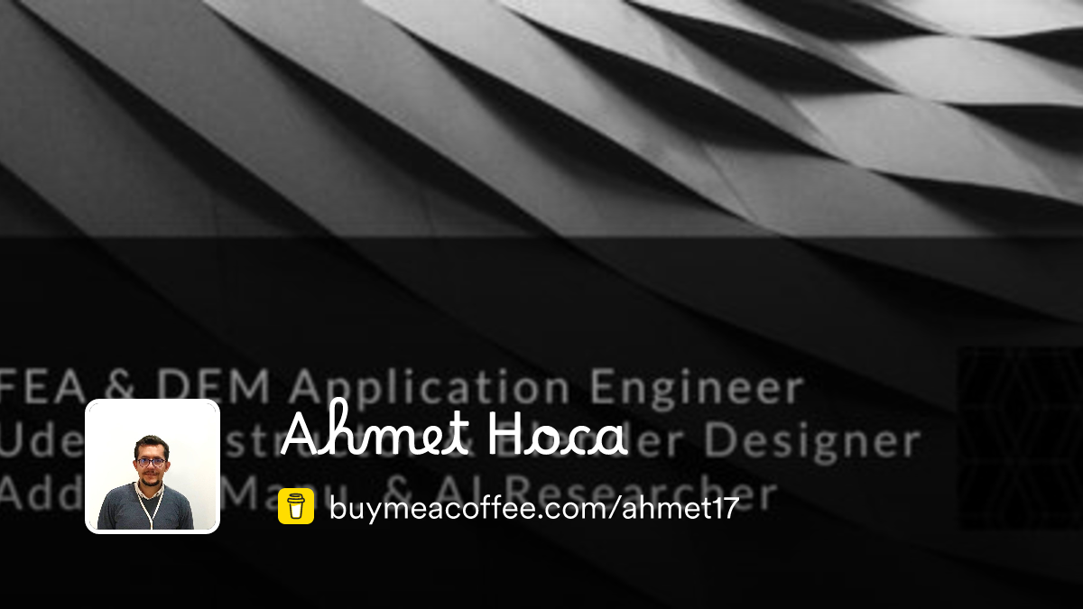 Ahmet Hoca is Design, Data, Analysis - Buymeacoffee