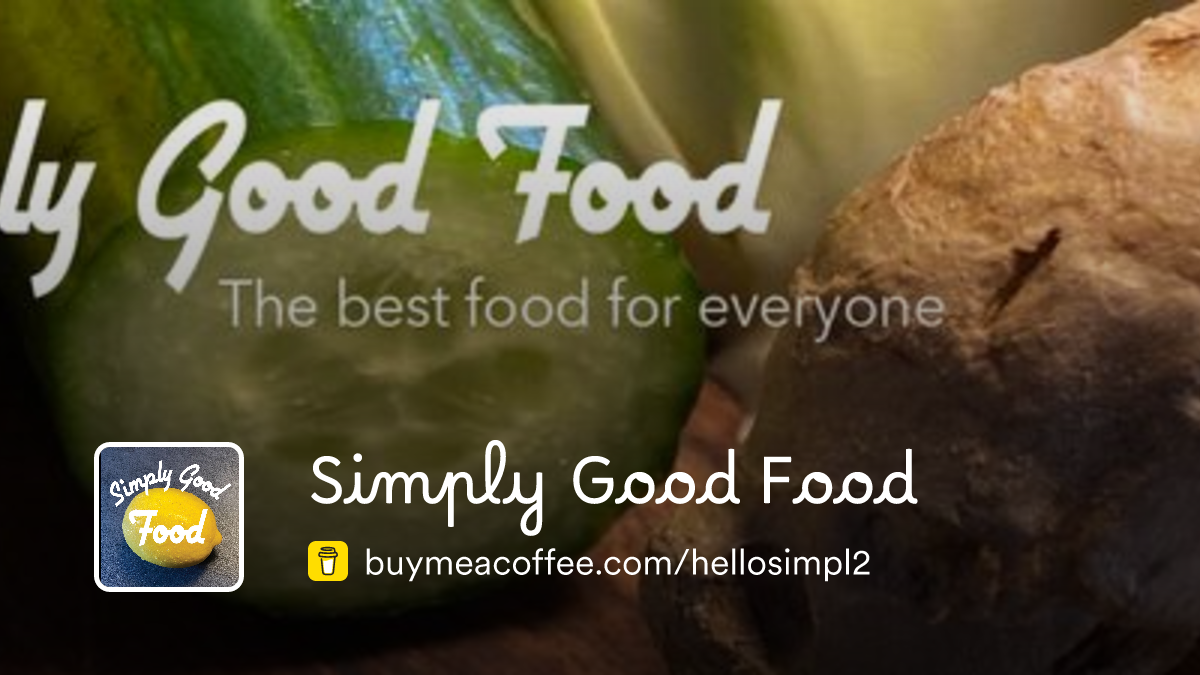 Simply Good Food - Buymeacoffee
