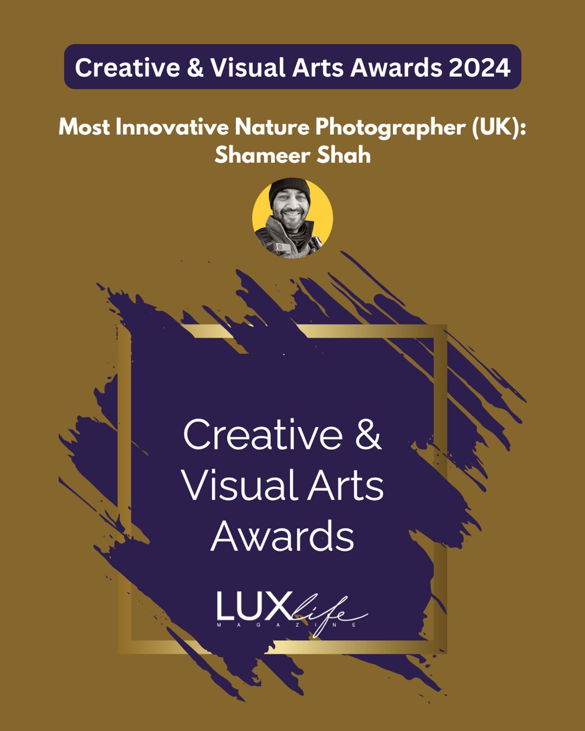 Creative and Visual Arts Awards 2024 — Shameer Shah - Buymeacoffee