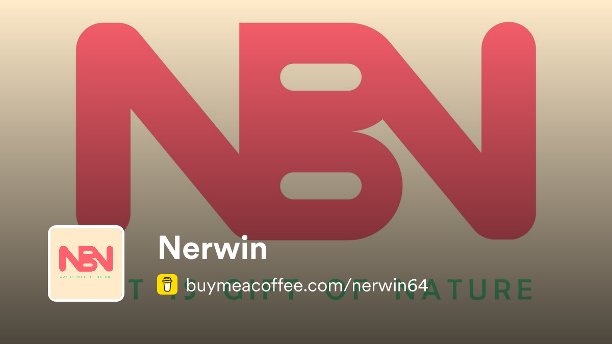 Nerwin is 3D Artist - Buymeacoffee