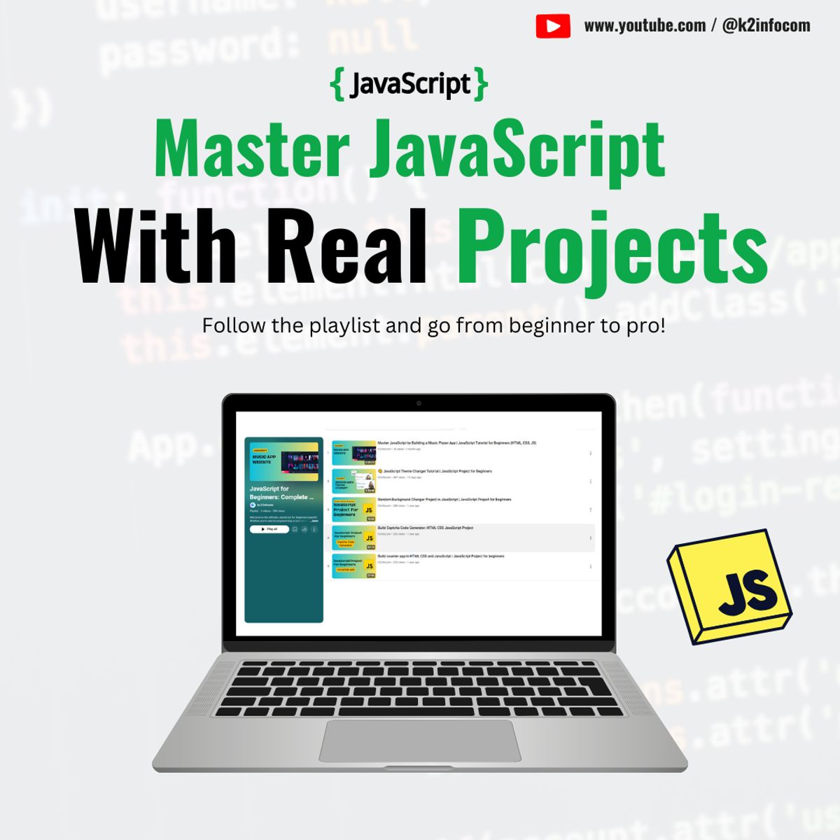Master JavaScript With Real Projects — K2infocom - Buymeacoffee