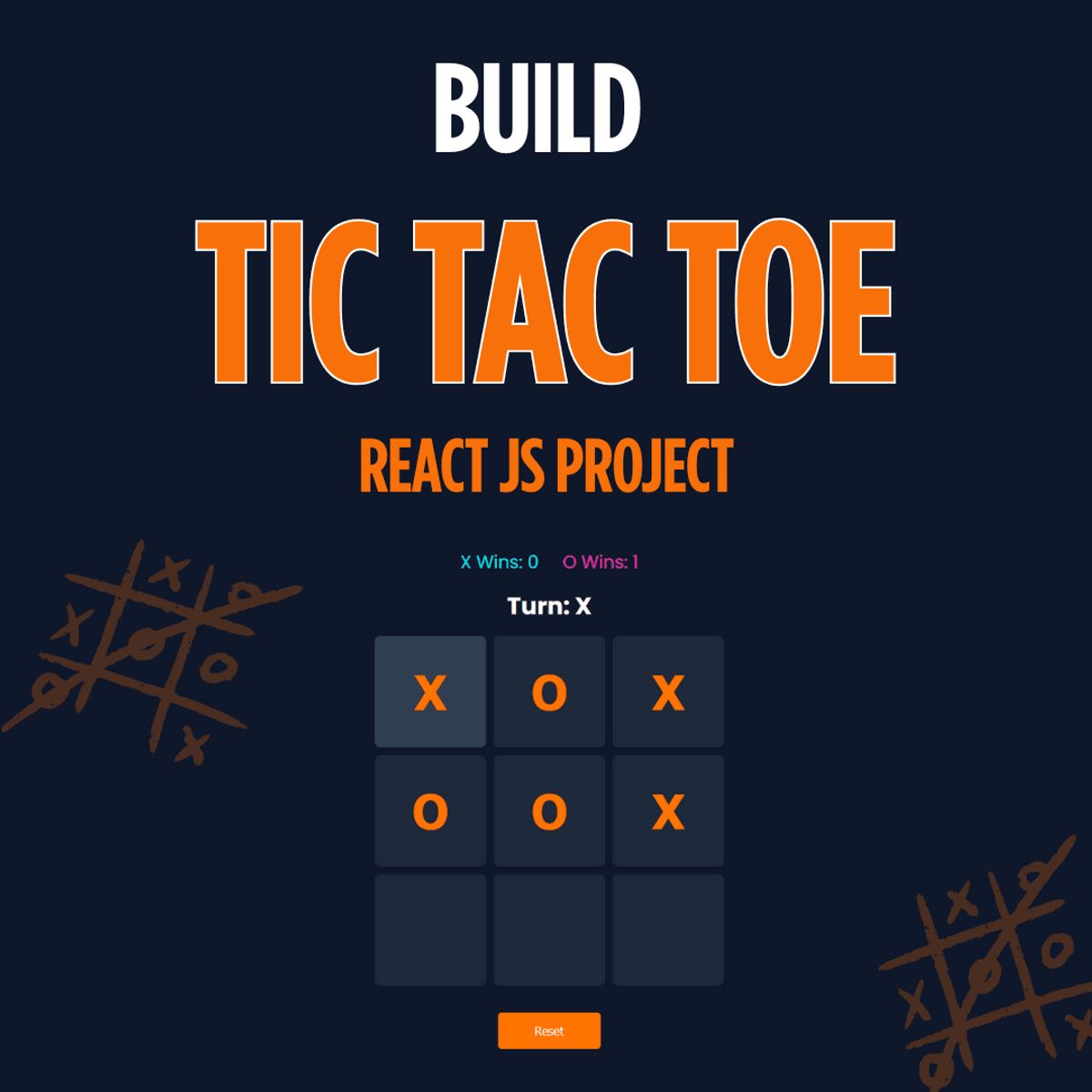 React JS Beginner Project: Tic Tac Toe Game from Scratch — K2infocom - Buymeacoffee