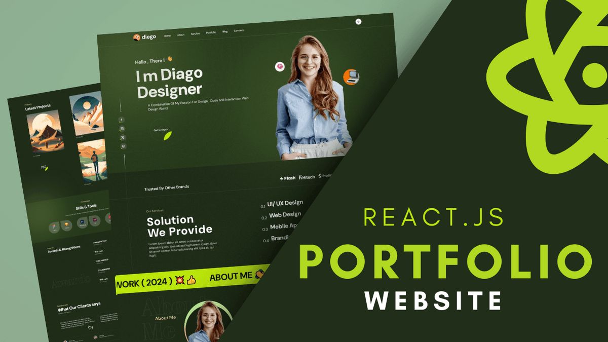 React Js Portfolio Website With Smooth Appearance Animation Source Code And Resources