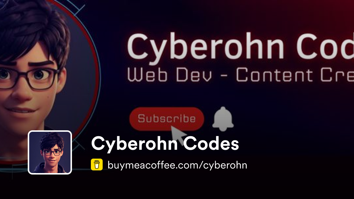 Cyberohn Codes is Frontend Web Development Materials and resources to help you improve ...