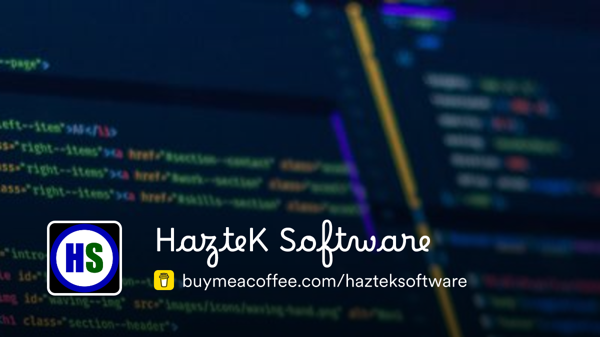 HazteK Software is creating free software applications - Buymeacoffee