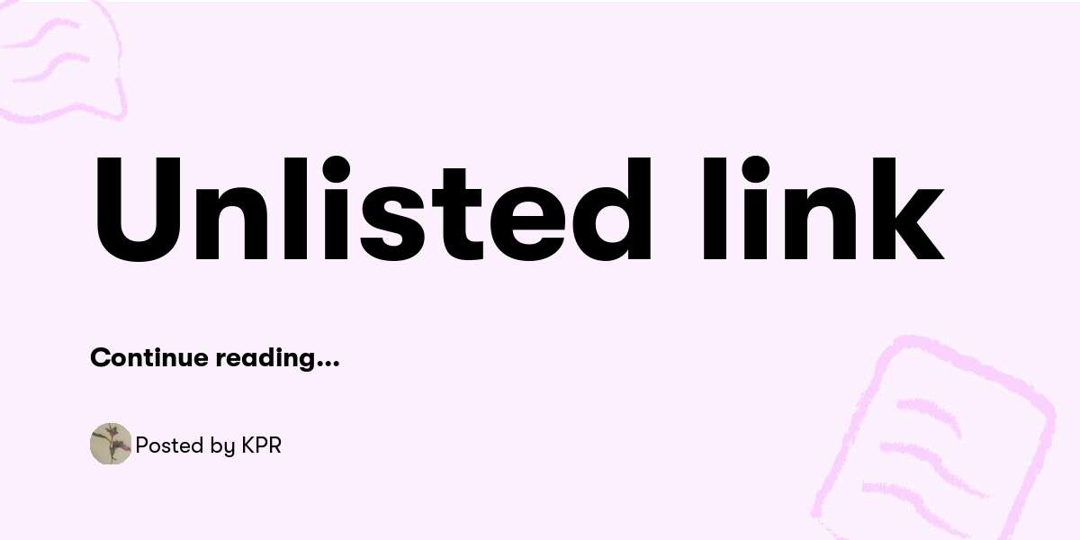 Unlisted link — KPR - Buymeacoffee