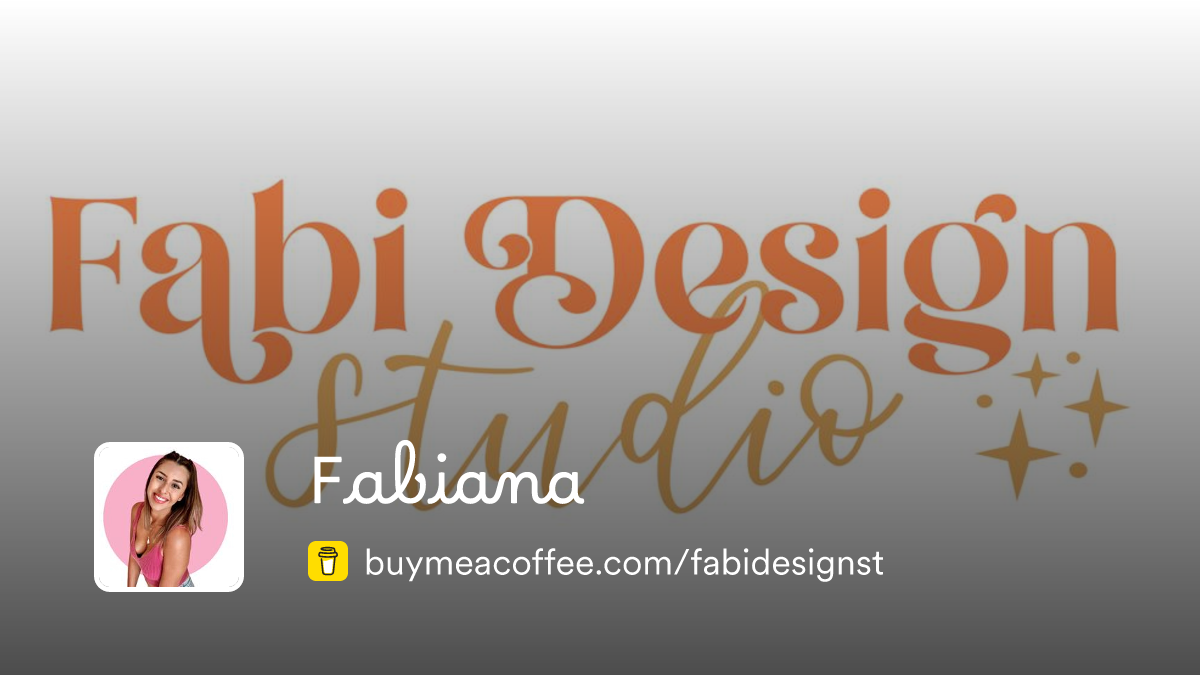 Fabiana is Fabi Design Studio - Buymeacoffee