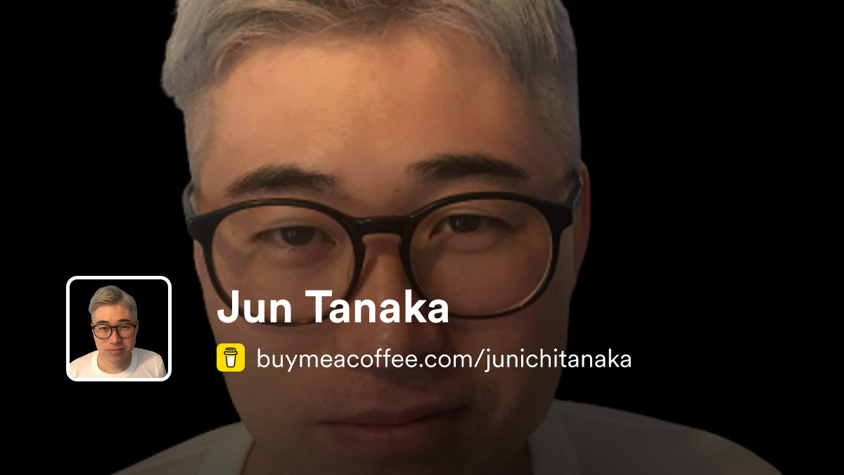 Jun Tanaka - Buymeacoffee