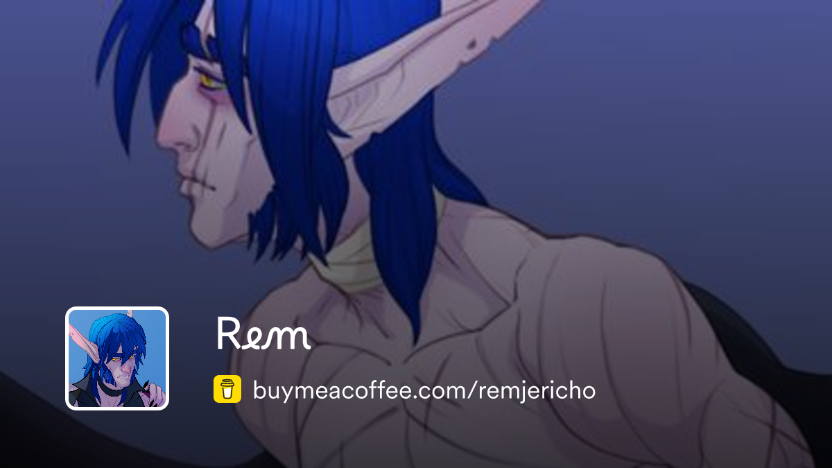 Rem is creating art - Buymeacoffee