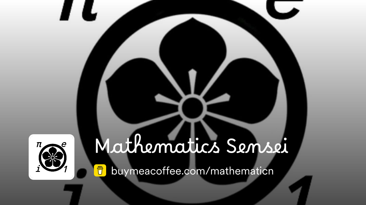 Mathematics Sensei is teaching mathematics on SNS - Buymeacoffee