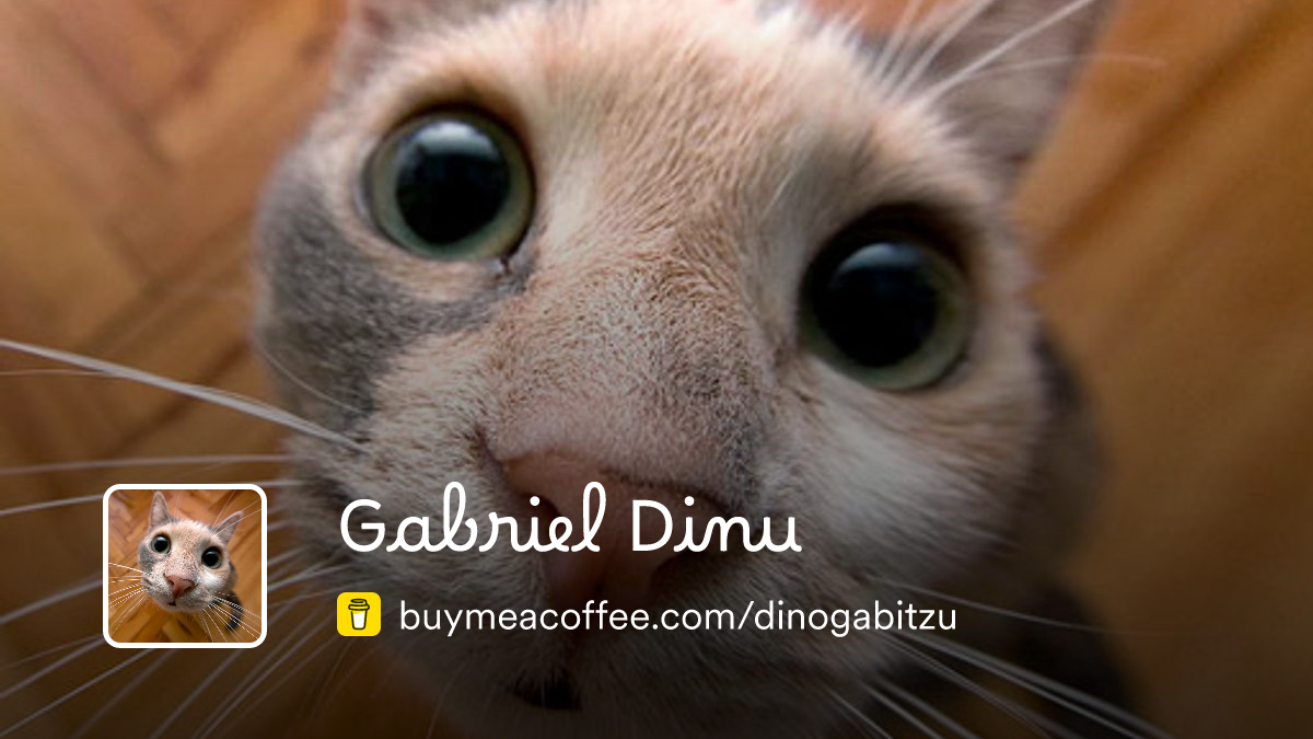 Gabriel Dinu - Buymeacoffee