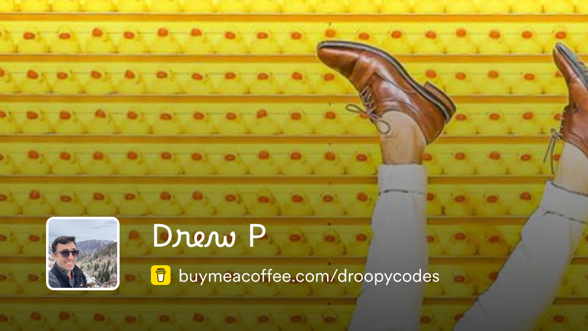 Drew P is creating AI-based apps and other weird things - Buymeacoffee