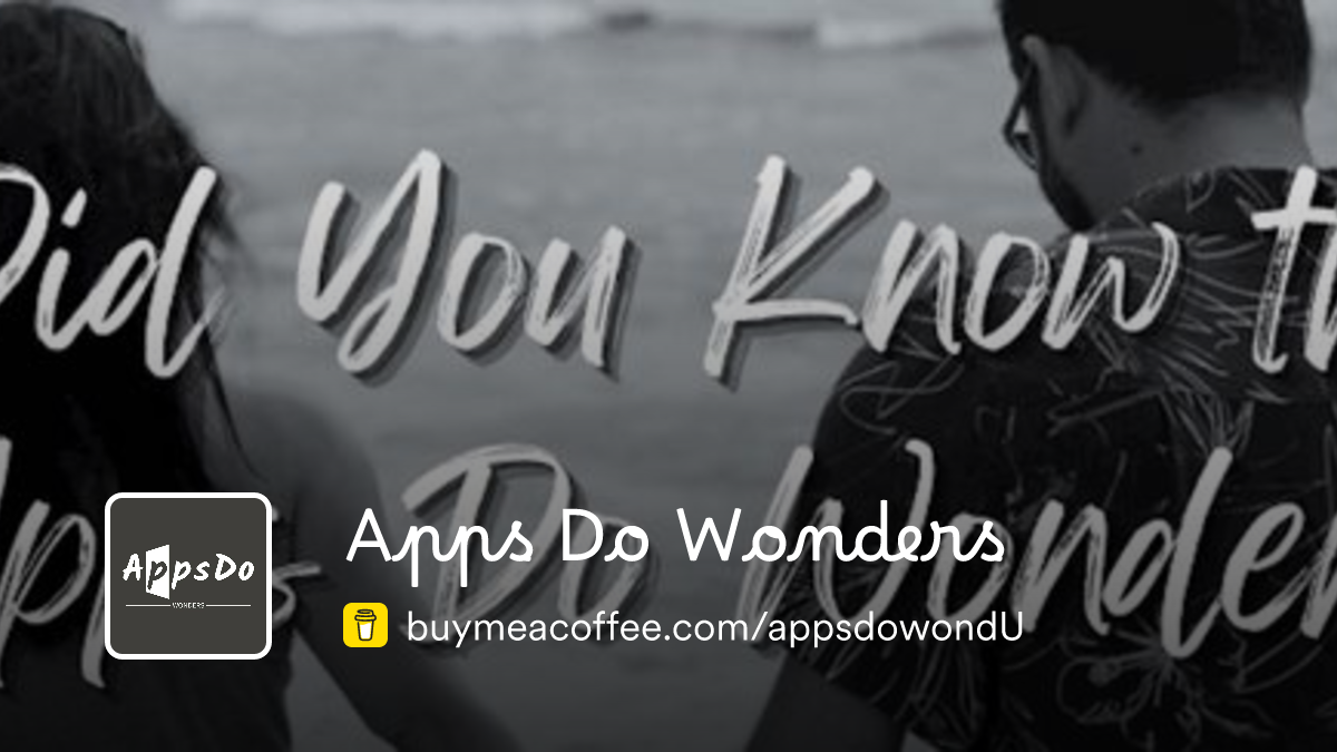 Apps Do Wonders is Microsoft Apps Development Company - Buymeacoffee