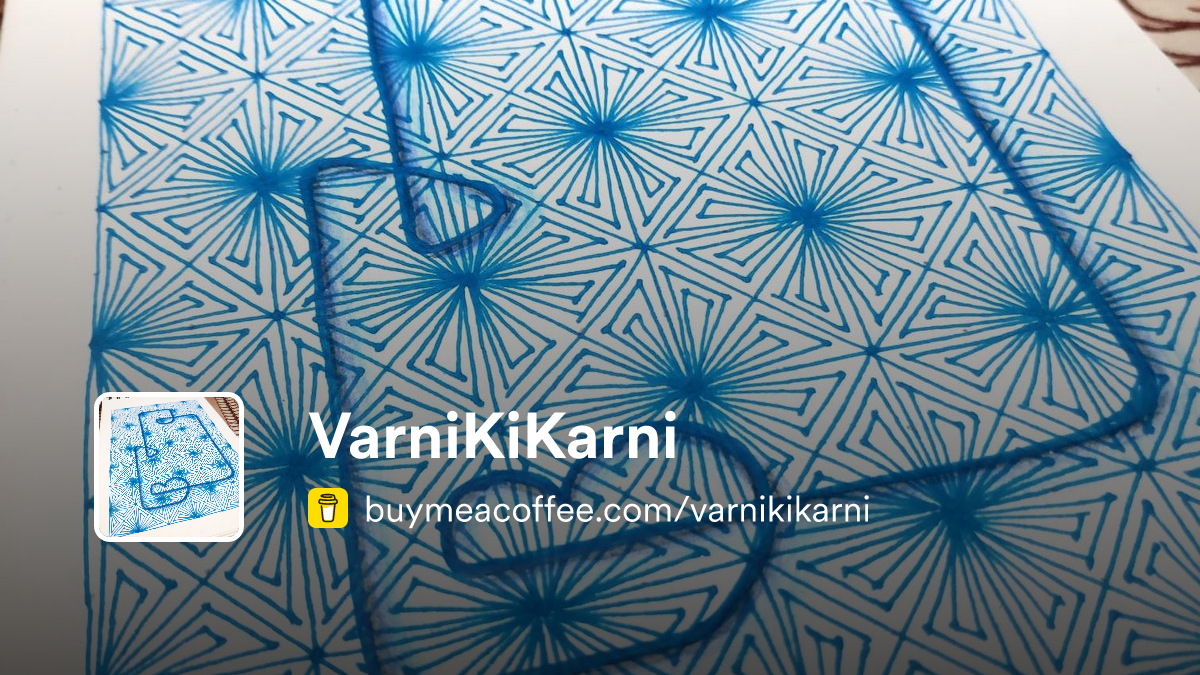 VarniKiKarni is Zentangle pattern art - Buymeacoffee