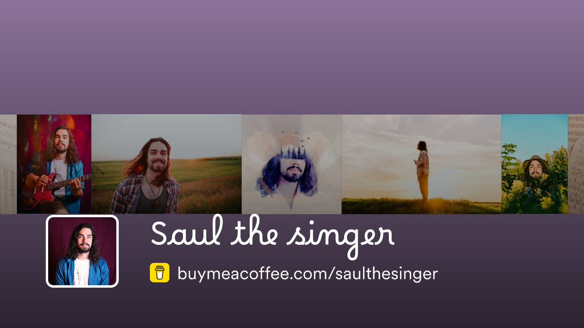 Saul the singer is creating music & youtube videos - Buymeacoffee