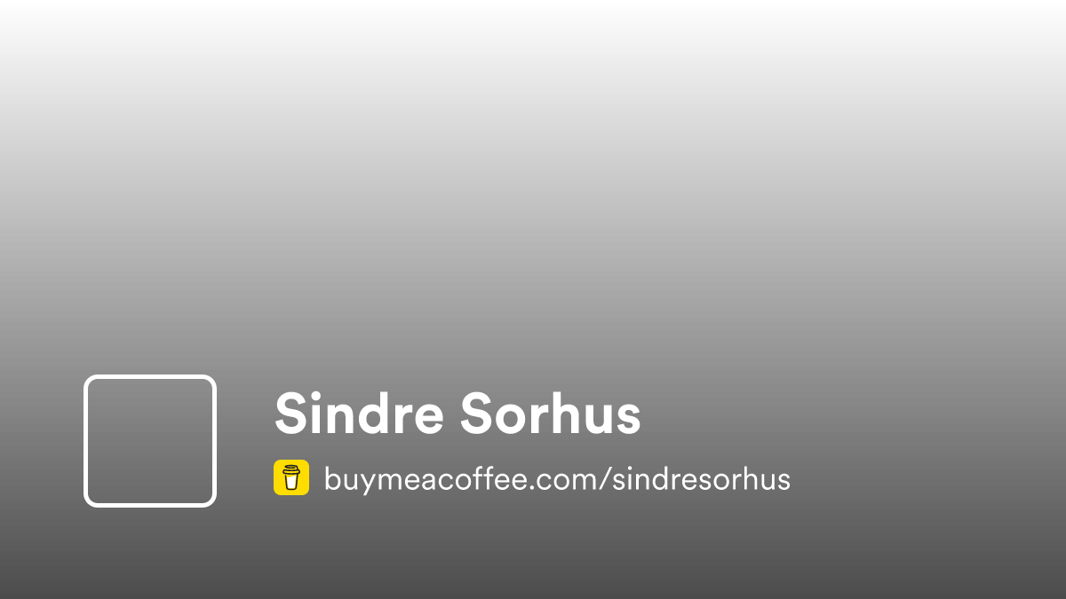 Sindre Sorhus - Buymeacoffee