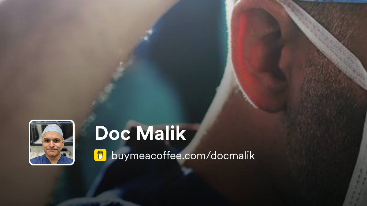 Doc Malik is Speaking up for freedom, free speech, and medical ethics - Buymeacoffee