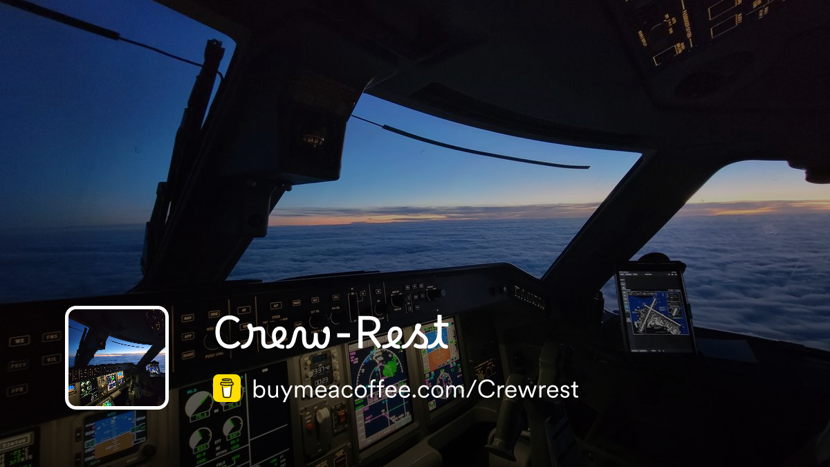 Crew-Rest is Flight Simulation Youtube Channel - Buymeacoffee