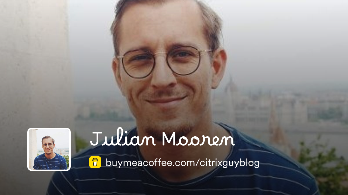 Julian Mooren is Owner of citrixguyblog.com. Citrix CTP, Parallels VIPP ...
