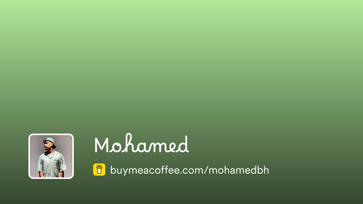 Mohamed - Buymeacoffee