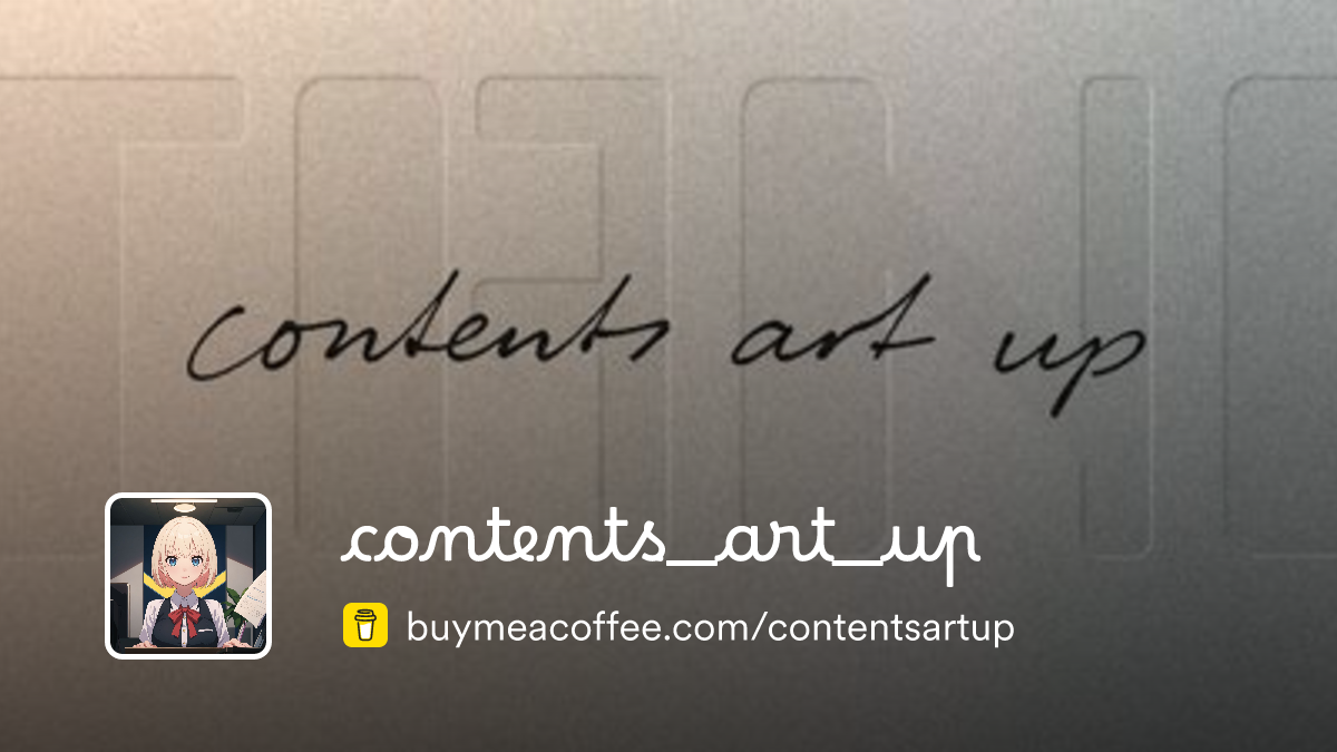 Extras | contents_art_up - Buymeacoffee