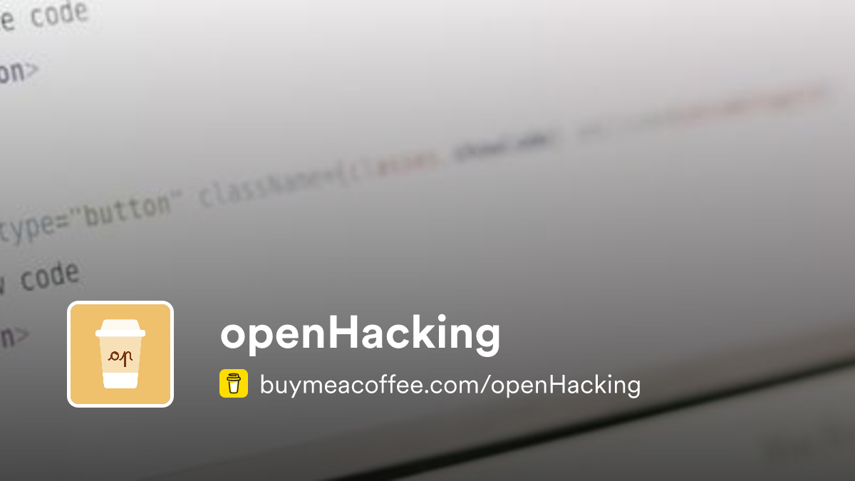 Extras | openHacking - Buymeacoffee