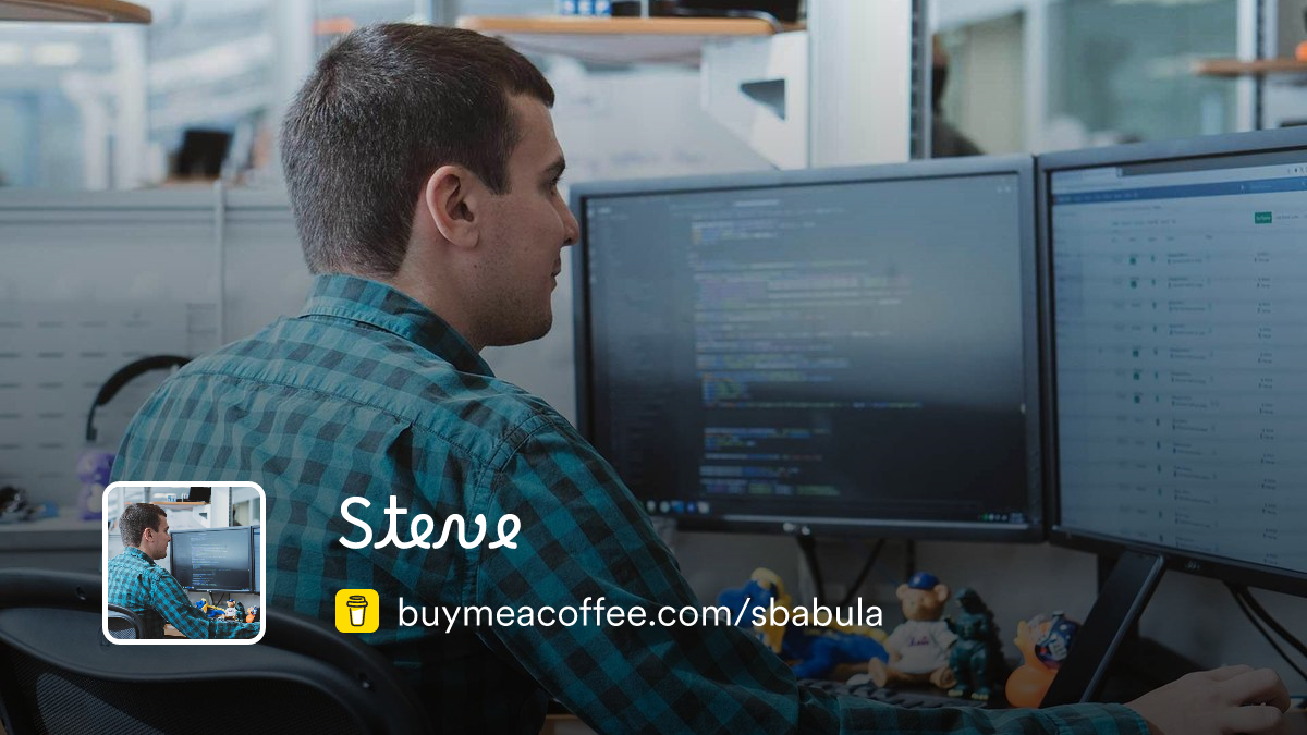 Steve is Building chrome extensions - Buymeacoffee